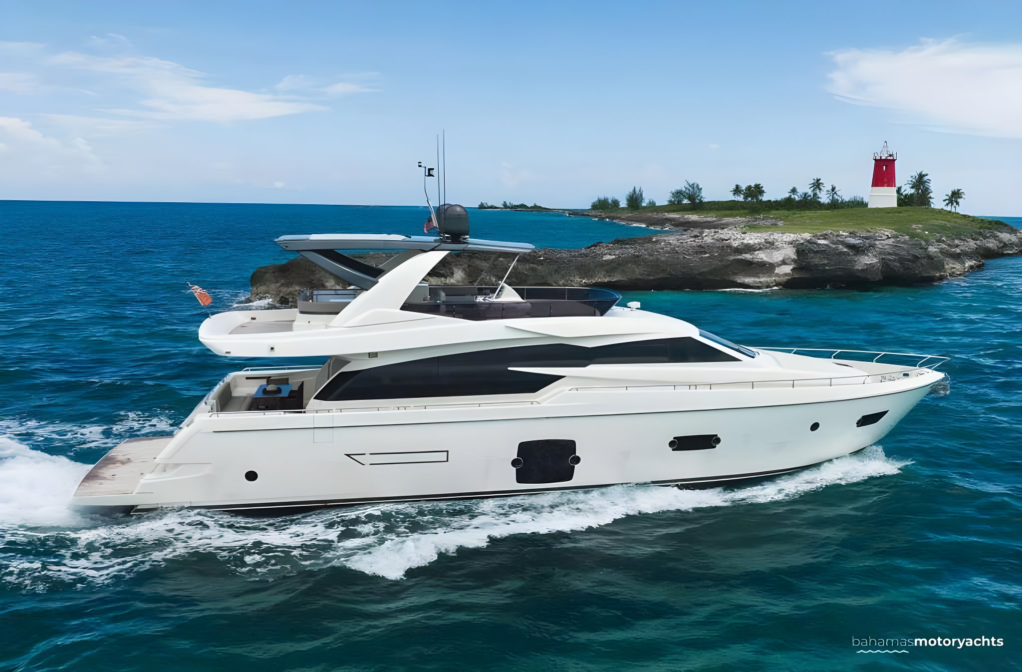 KUDU | 78' Ferretti | Motor Yacht Charter in the Bahamas