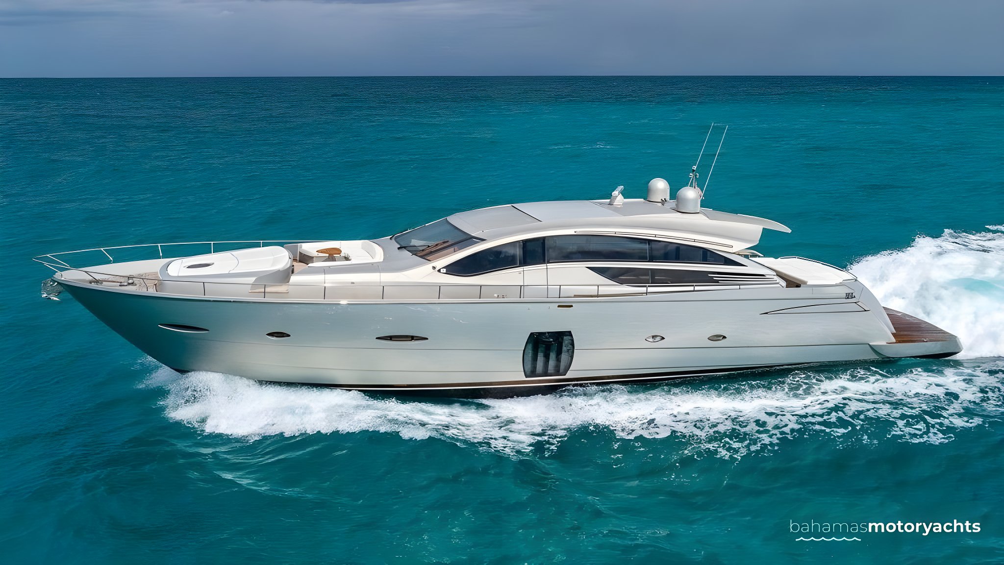 Willians | 80' Pershing | Motor Yacht Charter in the Bahamas